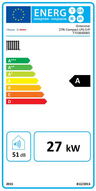 Worcester Bosch Greenstar Ri Compact 27kW LPG Heat Only LPG Boiler ErP